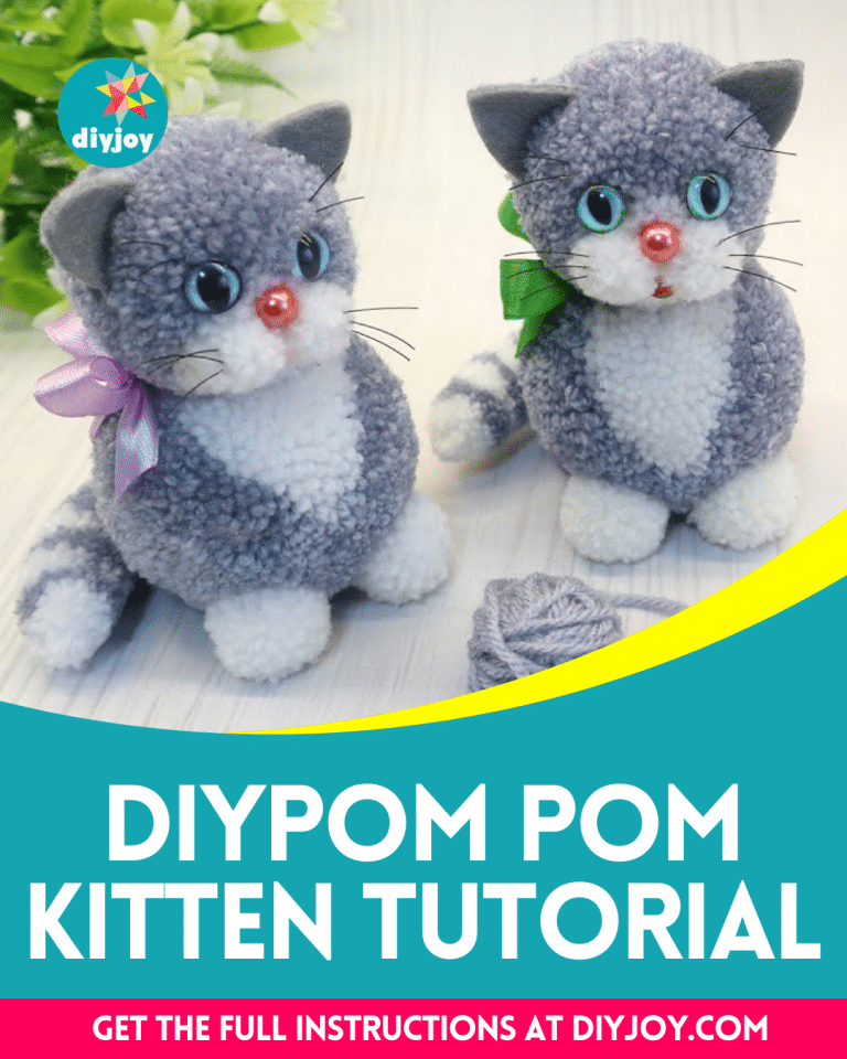 How to Make a DIY Kitten Using Yarn - DIY Joy