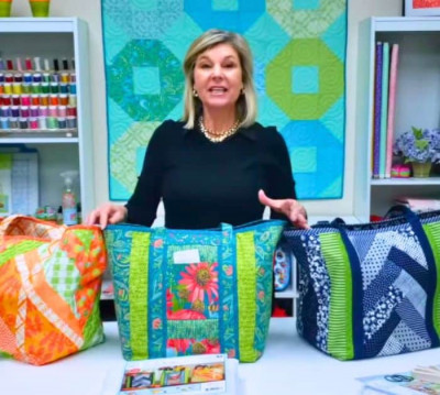Easy Quilt As You Go Shopping Tote Bag Tutorial - DIY Joy