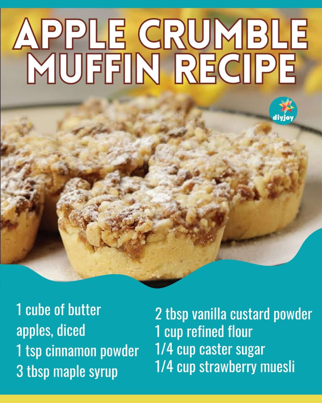 Apple Crumble Muffin Recipe