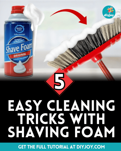 5 Easy Cleaning Tricks with Shaving Foam - DIY Joy