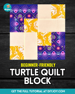 Beginner-Friendly Turtle Quilt Block Tutorial - DIY Joy