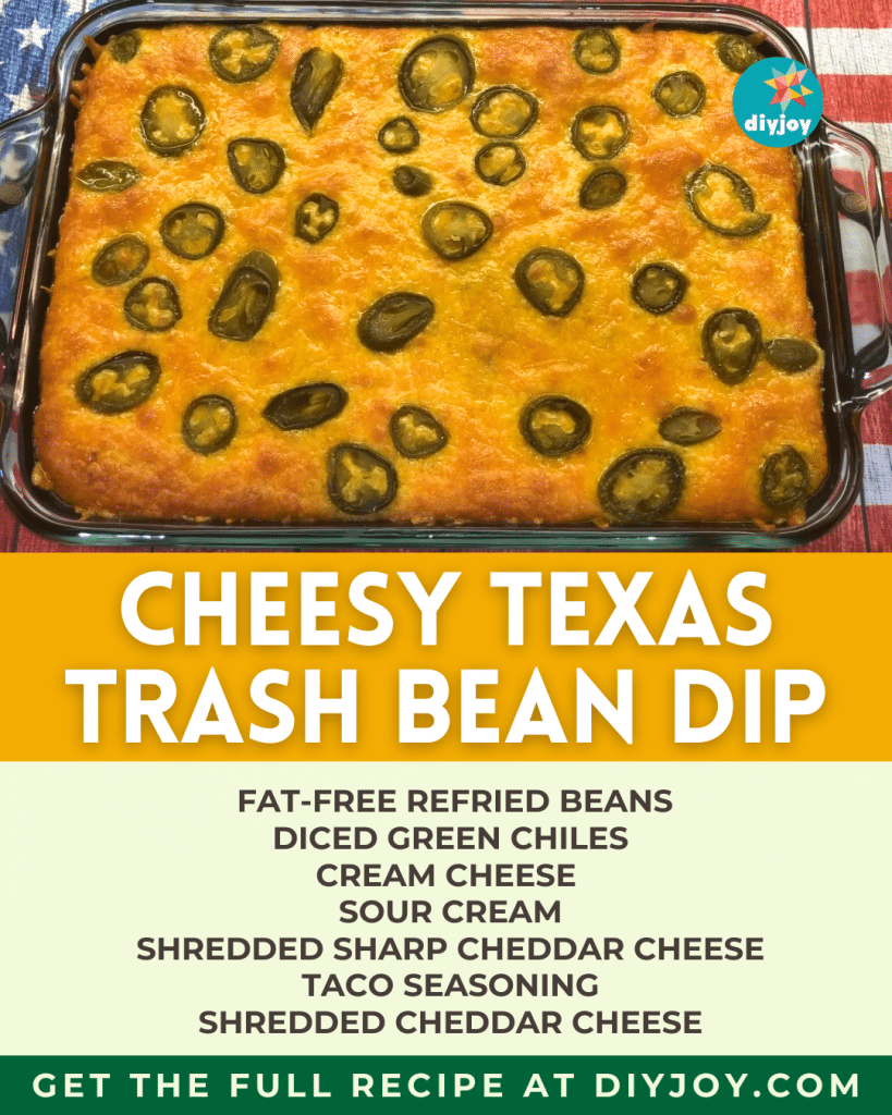 Cheesy Texas Trash Bean Dip