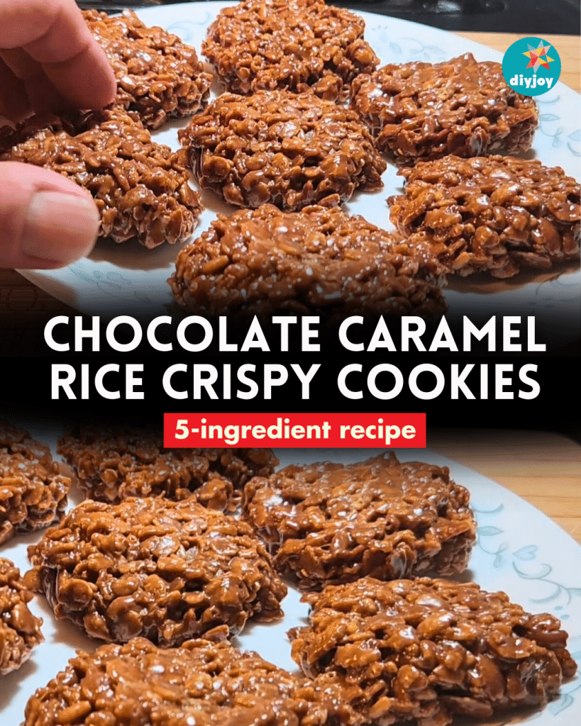 5-Ingredient Chocolate Caramel Crispy Cookies