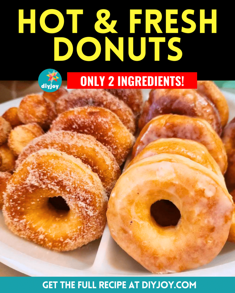 Easy 2-Ingredient Fresh Donuts Recipe - DIY Joy