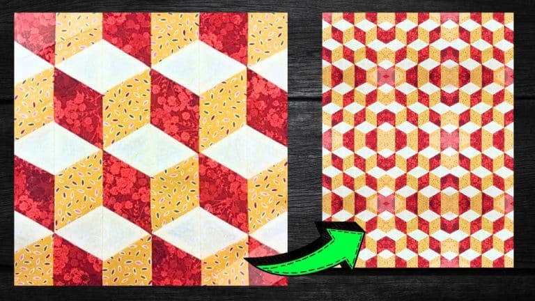 Easy 3D Blocks Quilt Block Tutorial - DIY Joy