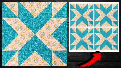 Easy Blazing Arrows Quilt Block Tutorial - DIY Joy