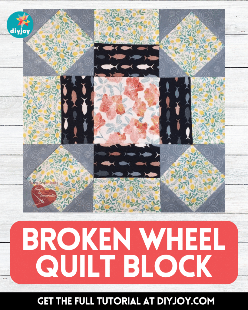 Easy Broken Wheel Quilt Block Tutorial - DIY Joy
