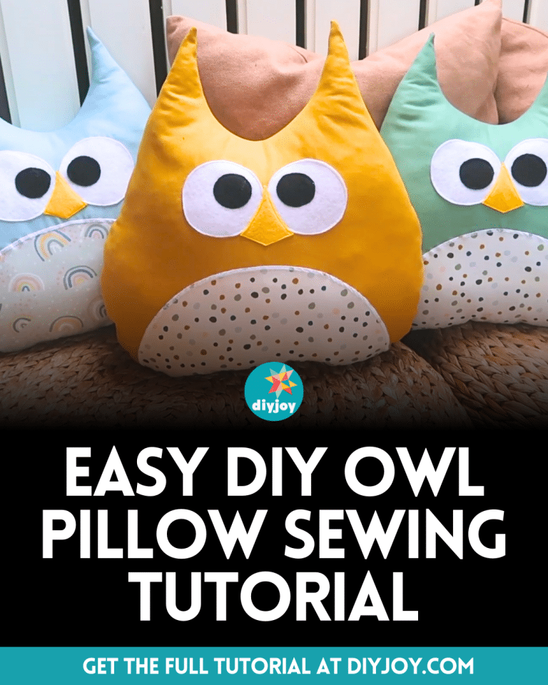 Easy DIY Owl Pillow Sewing Tutorial - DIY Joy