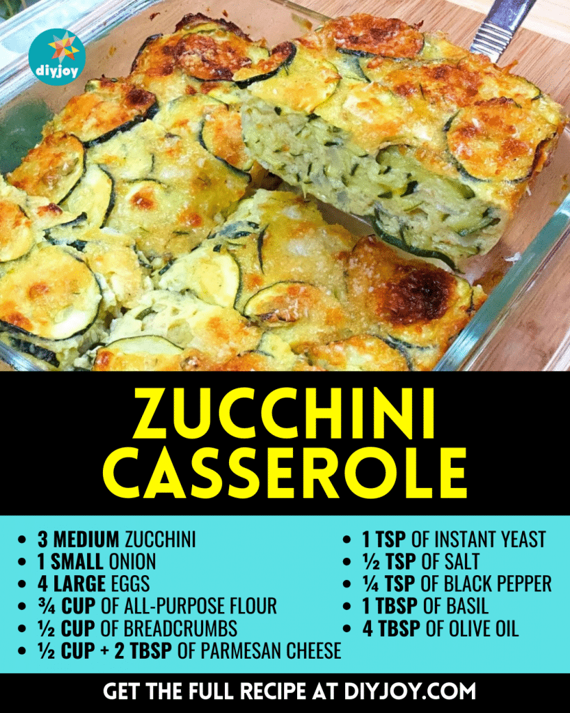 Easy & Delicious Zucchini Casserole Recipe - DIY Joy