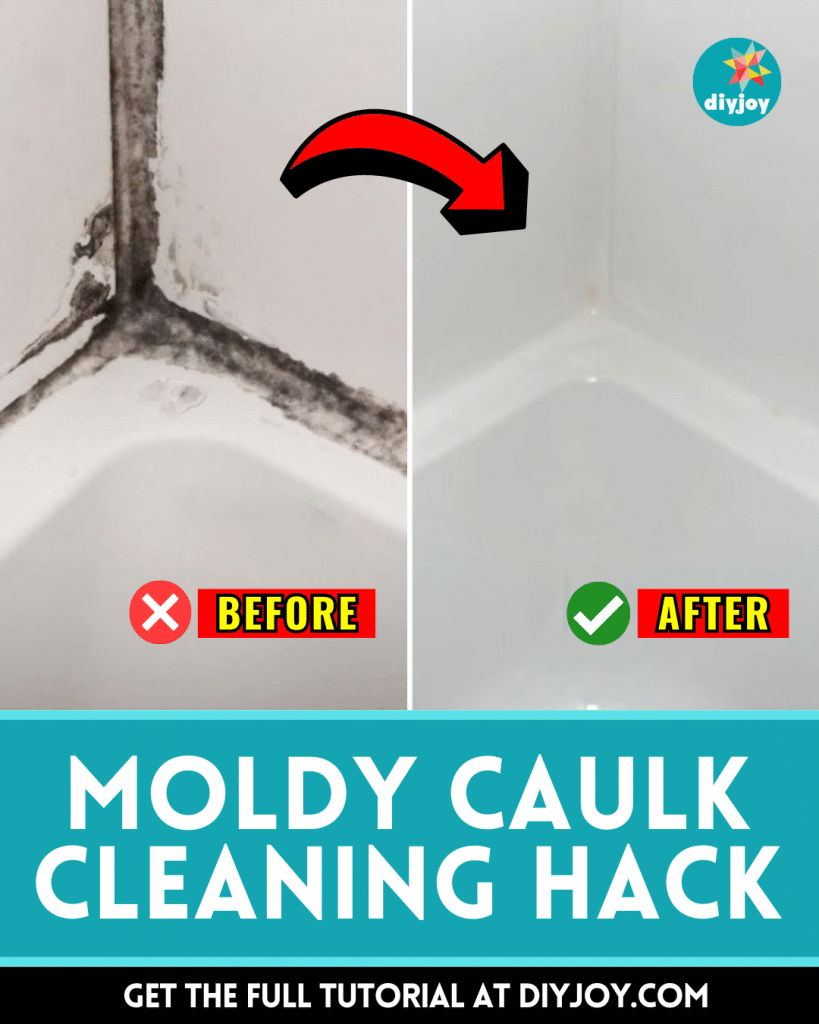 Easy Moldy Caulk Cleaning Hack - DIY Joy