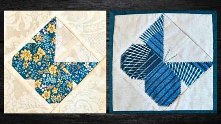 Easy Patchwork Butterfly Quilt Block for Beginners - DIY Joy