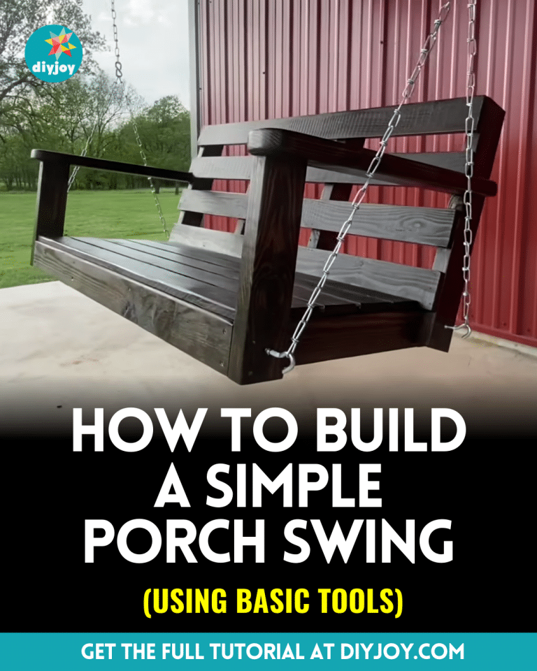 How to Build a Simple Porch Swing - DIY Joy
