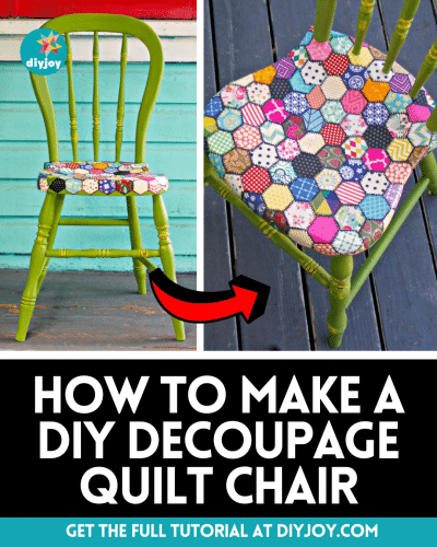 How to Make a DIY Decoupage Quilt Chair - DIY Joy