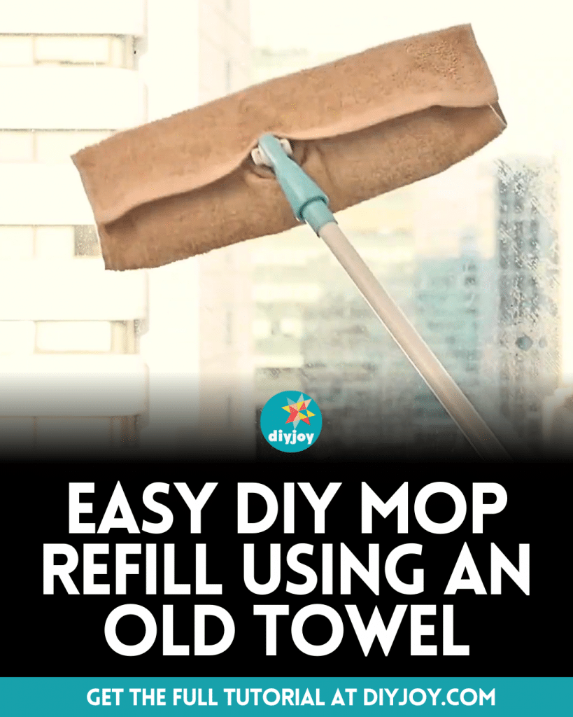 How to Make a DIY Mop Refill Using an Old Towel - DIY Joy