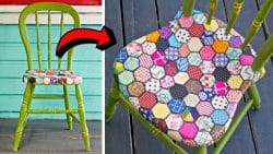 How to Make a DIY Decoupage Quilt Chair - DIY Joy