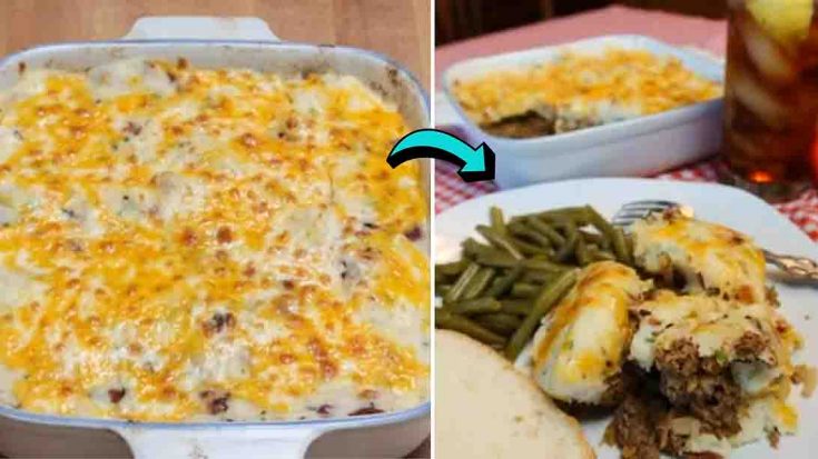 Cowboy Meatloaf and Potato Casserole Recipe - DIY Joy