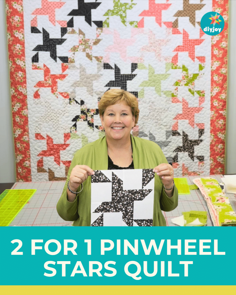 Easy 2 for 1 Pinwheel Stars Quilt With Jenny Doan - DIY Joy