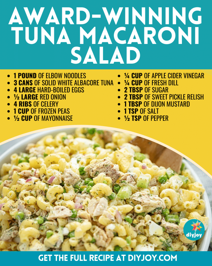 Award-Winning Tuna Macaroni Salad Recipe - DIY Joy