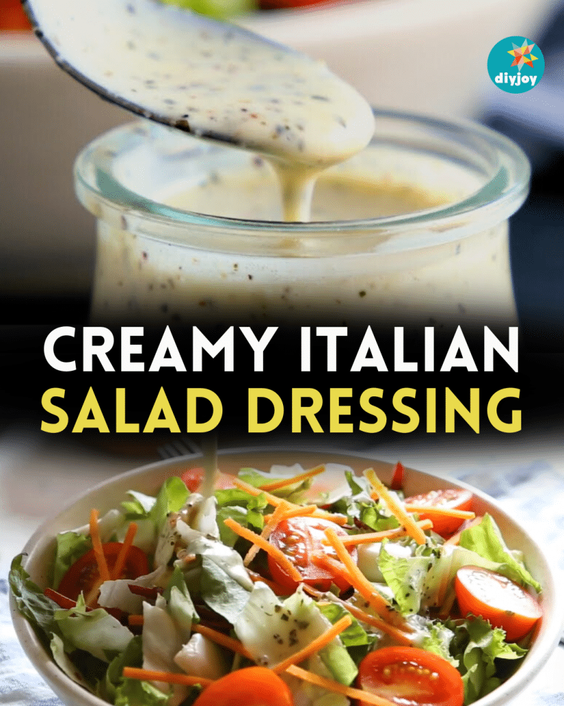 Homemade Classic Creamy Italian Dressing - DIY Joy