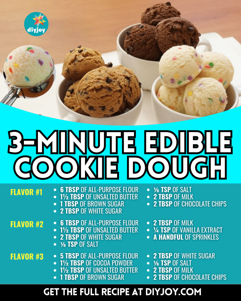 Easy 3-Minute Edible Cookie Dough Recipe - DIY Joy