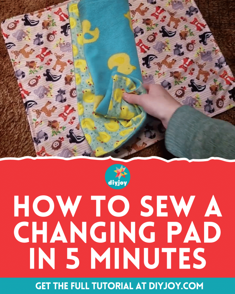 Easy 5-Minute DIY Changing Pad Sewing Tutorial - DIY Joy