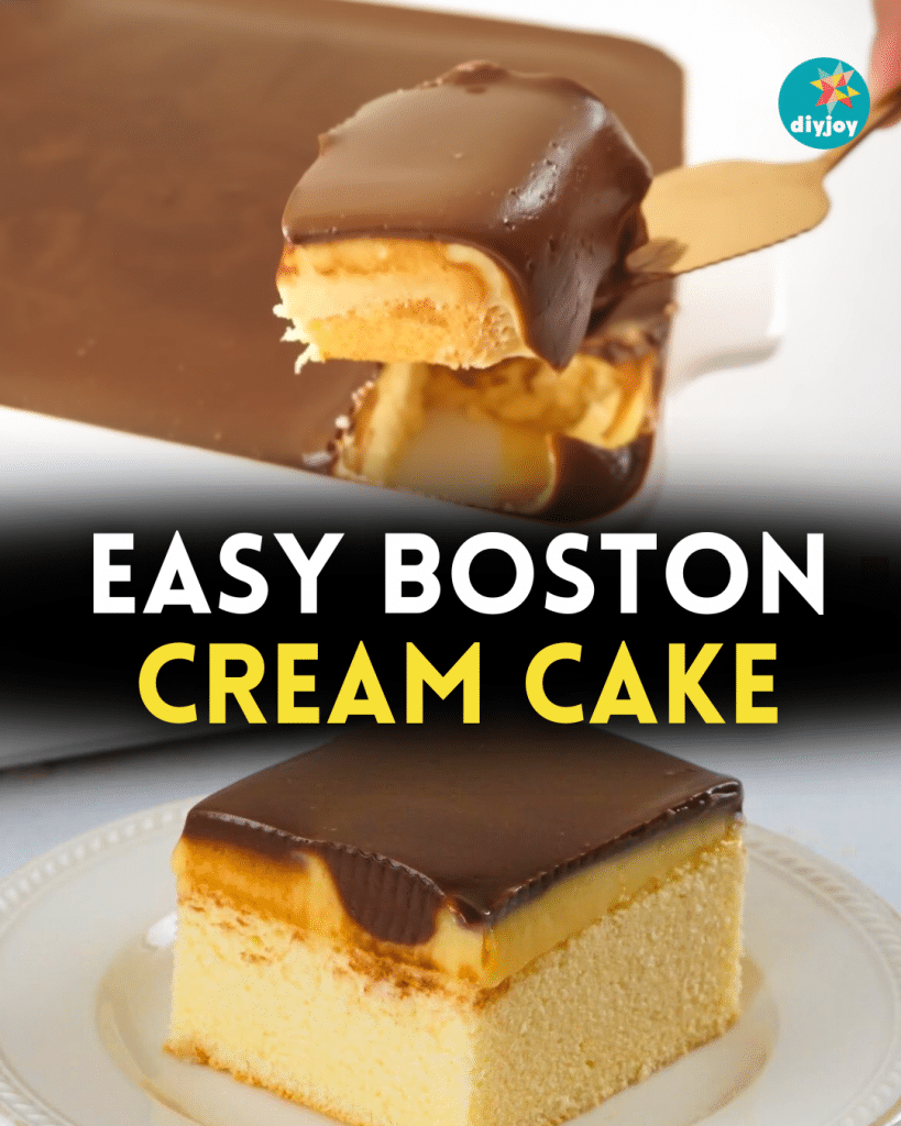 Easy Boston Cream Cake Recipe