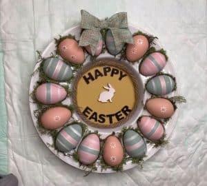 Easy DIY Egg Tray Easter Wreath Tutorial - DIY Joy