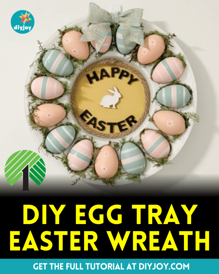 Easy DIY Egg Tray Easter Wreath Tutorial - DIY Joy