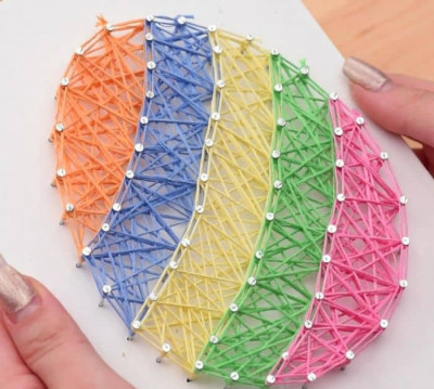 Easy Easter Egg String Art Tutorial - DIY Joy
