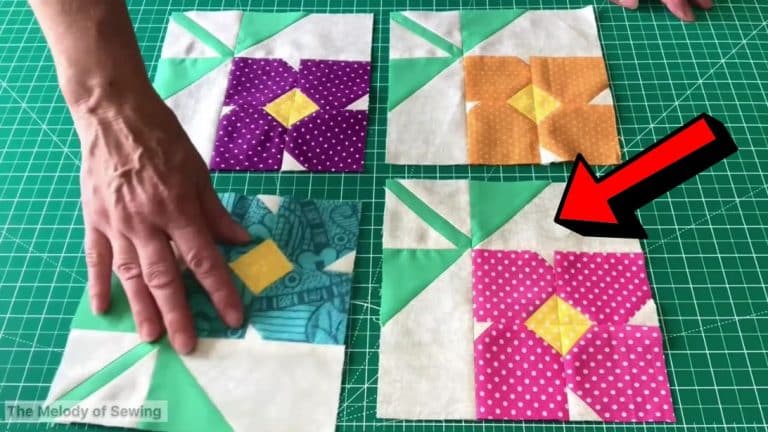 Easy "Flower with a Stem" Quilt Block Tutorial - DIY Joy