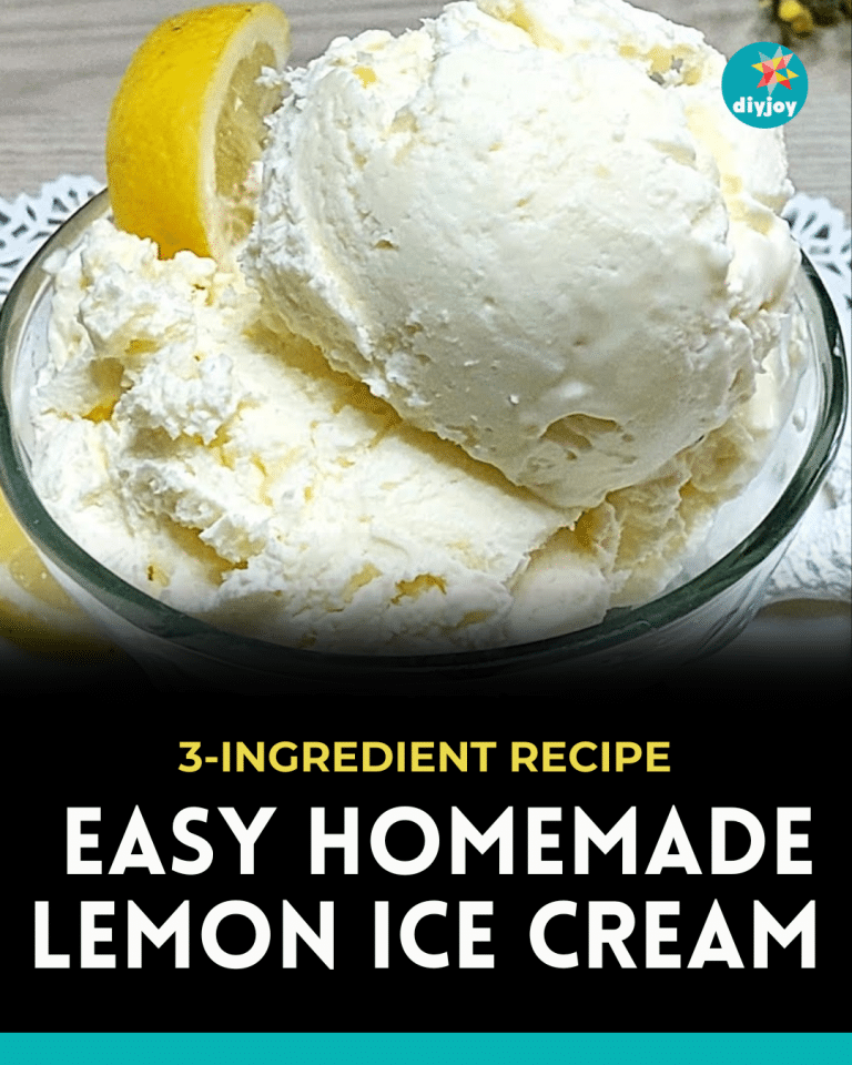 3-Ingredient Lemon Ice Cream Recipe - DIY Joy