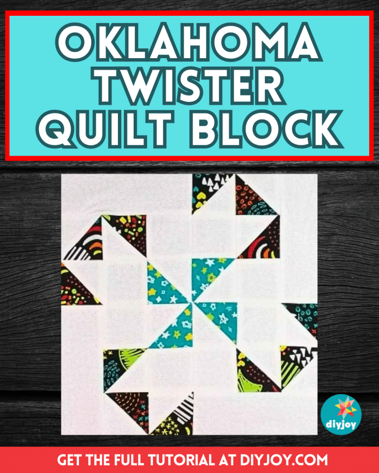 Easy Oklahoma Twister Quilt Block Tutorial - DIY Joy