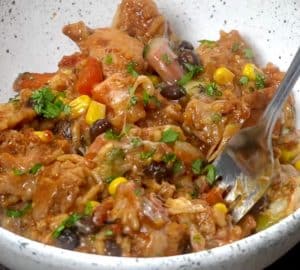Stovetop One-Pot Tex-Mex Chicken & Rice Recipe - DIY Joy