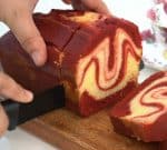Easy-to-Make Moist Red Velvet Marble Loaf Bread - DIY Joy