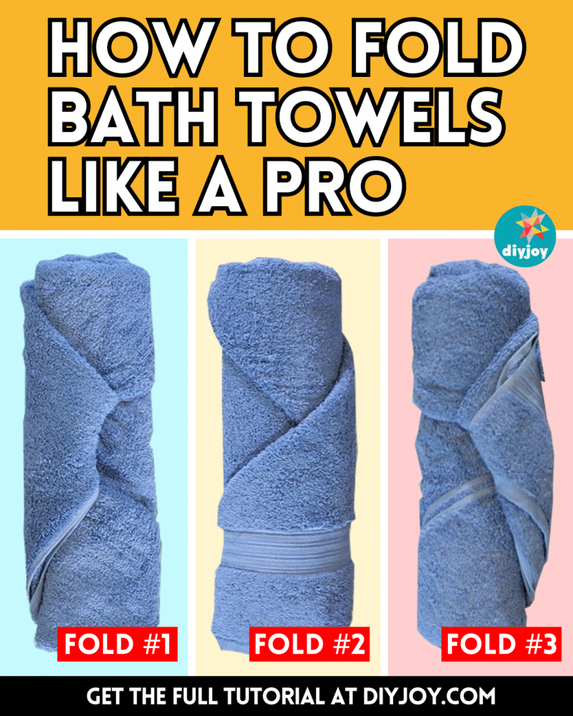 How to Fold Bath Towels Like a Pro - DIY Joy