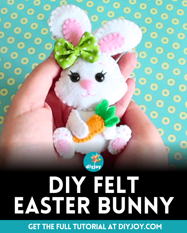 How to Make a Cute DIY Felt Easter Bunny - DIY Joy