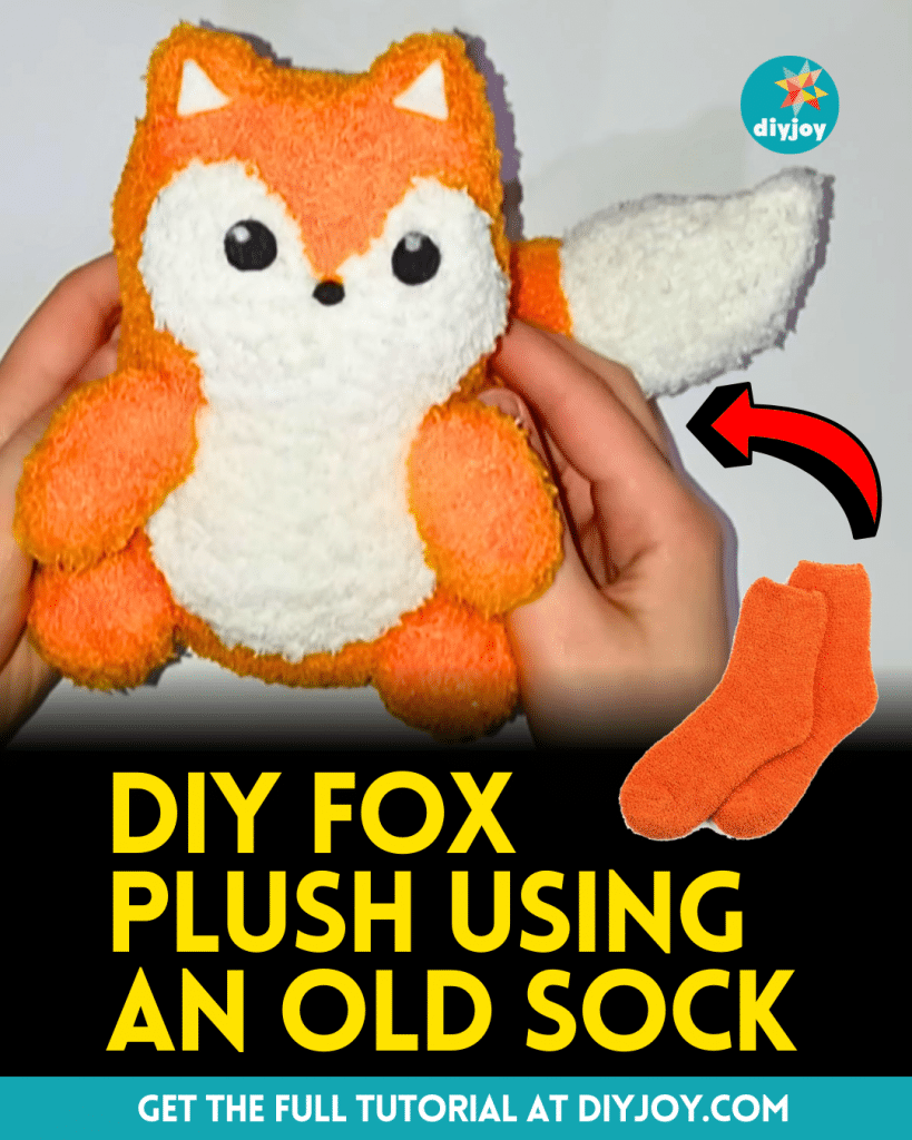 How to Make a DIY Fox Plush Using an Old Sock - DIY Joy
