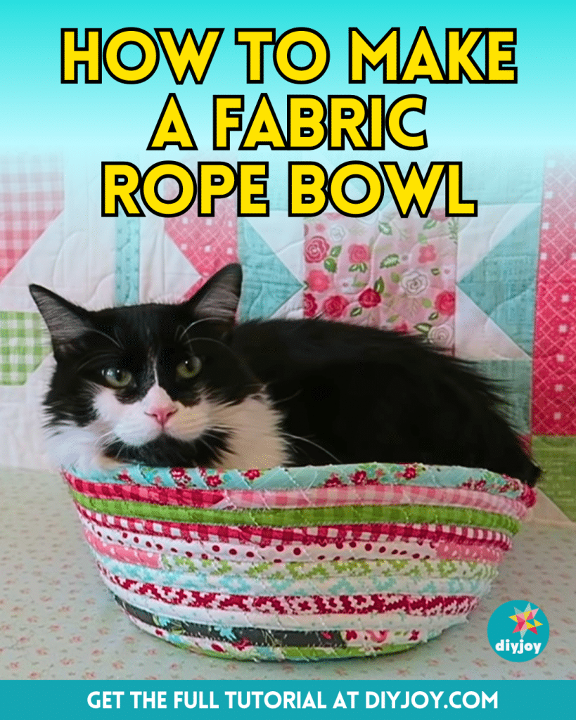 How to Make a Fabric Rope Bowl - DIY Joy