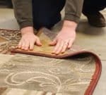 Flatten Curled Rug Corners in 10 Seconds - DIY Joy