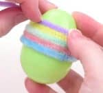 Easy Pipe Cleaner-Wrapped Easter Eggs Tutorial - DIY Joy
