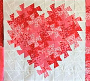 Twisting Pinwheel Heart Wall Hanging - DIY Joy