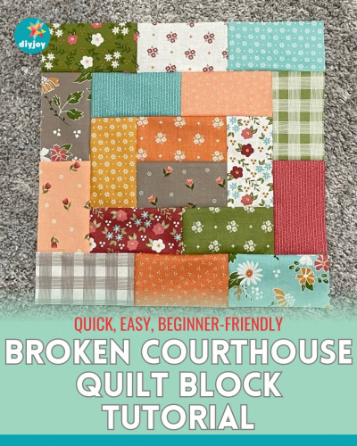 Broken Courthouse Quilt Block Tutorial Broken Courthouse Quilt Block Tutorial