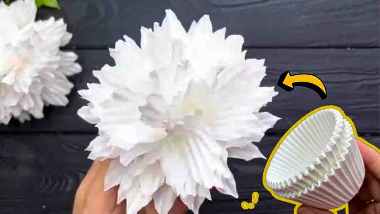 DIY Flowers Using Cupcake Liners Tutorial - DIY Joy
