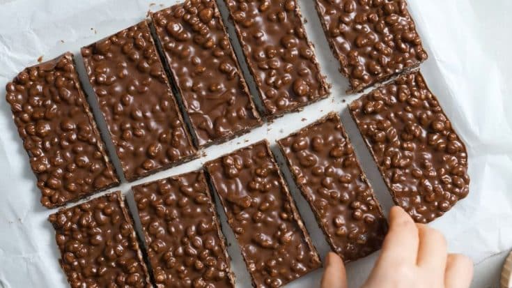 4-Ingredient Chocolate Rice Krispie Bars - DIY Joy