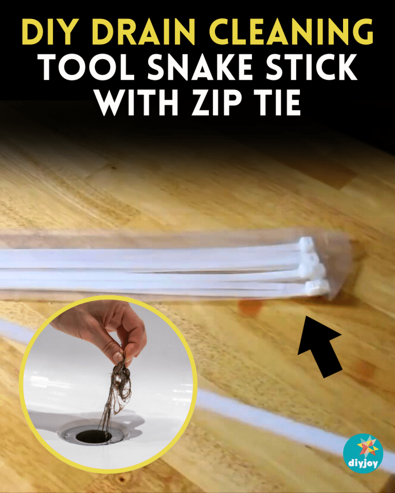 Make A Drain Cleaning Tool Snake Stick With Zip Tie