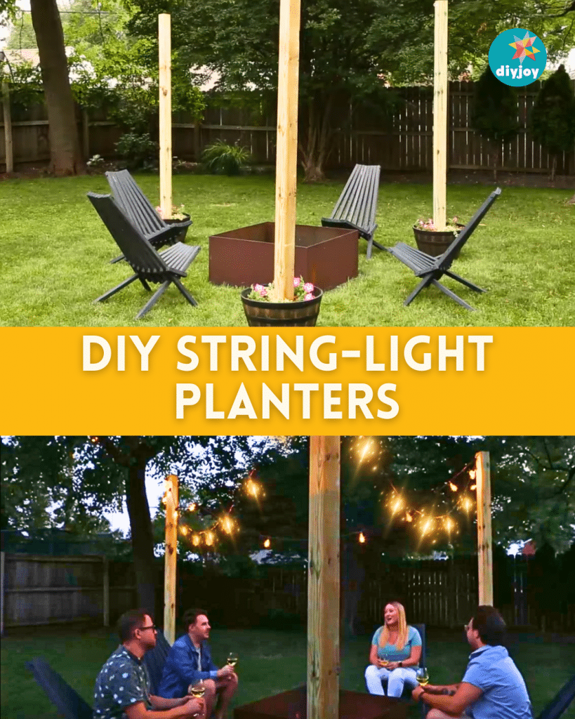 DIY String-Light Planters