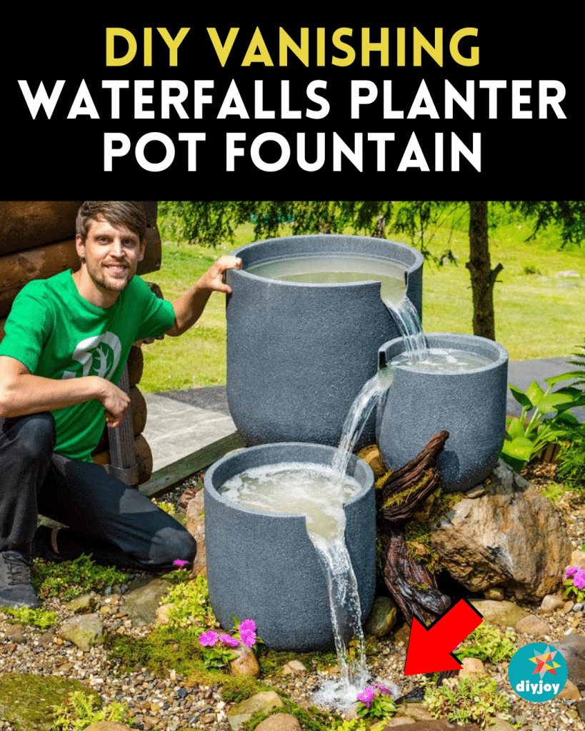 DIY Vanishing Waterfalls Planter Pot Fountain