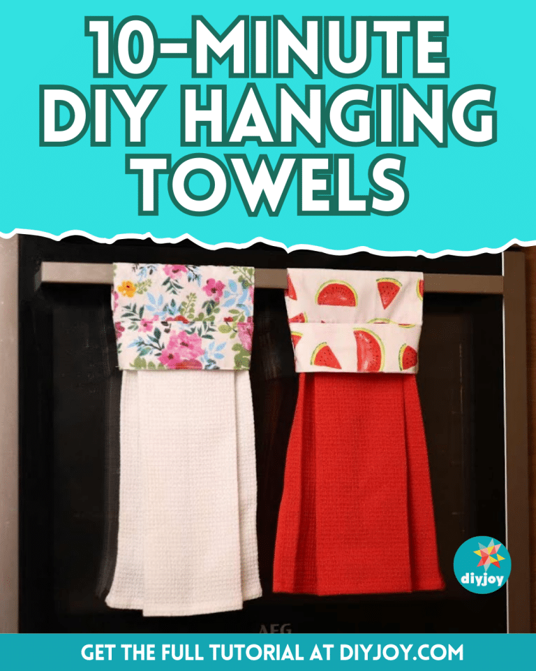 Easy 10-Minute DIY Hanging Towels Tutorial - DIY Joy