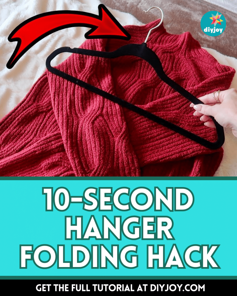 Easy 10-Second Hanger Folding Hack - DIY Joy