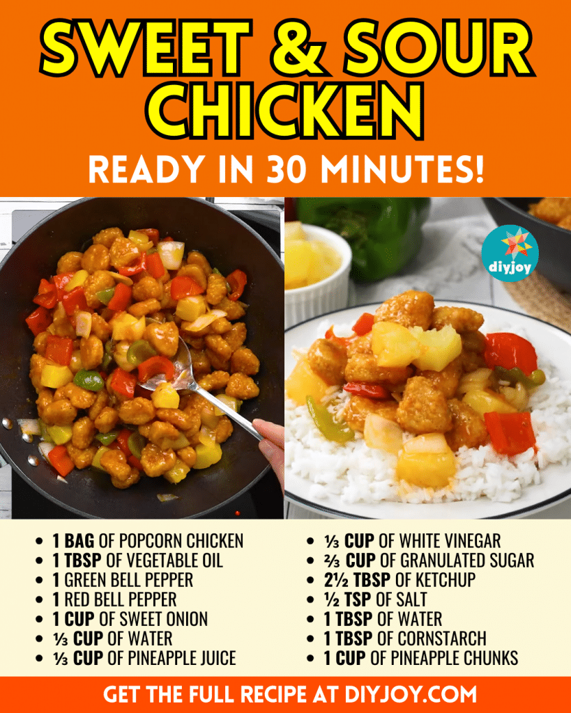 Easy 30-Minute Sweet & Sour Chicken Recipe - DIY Joy